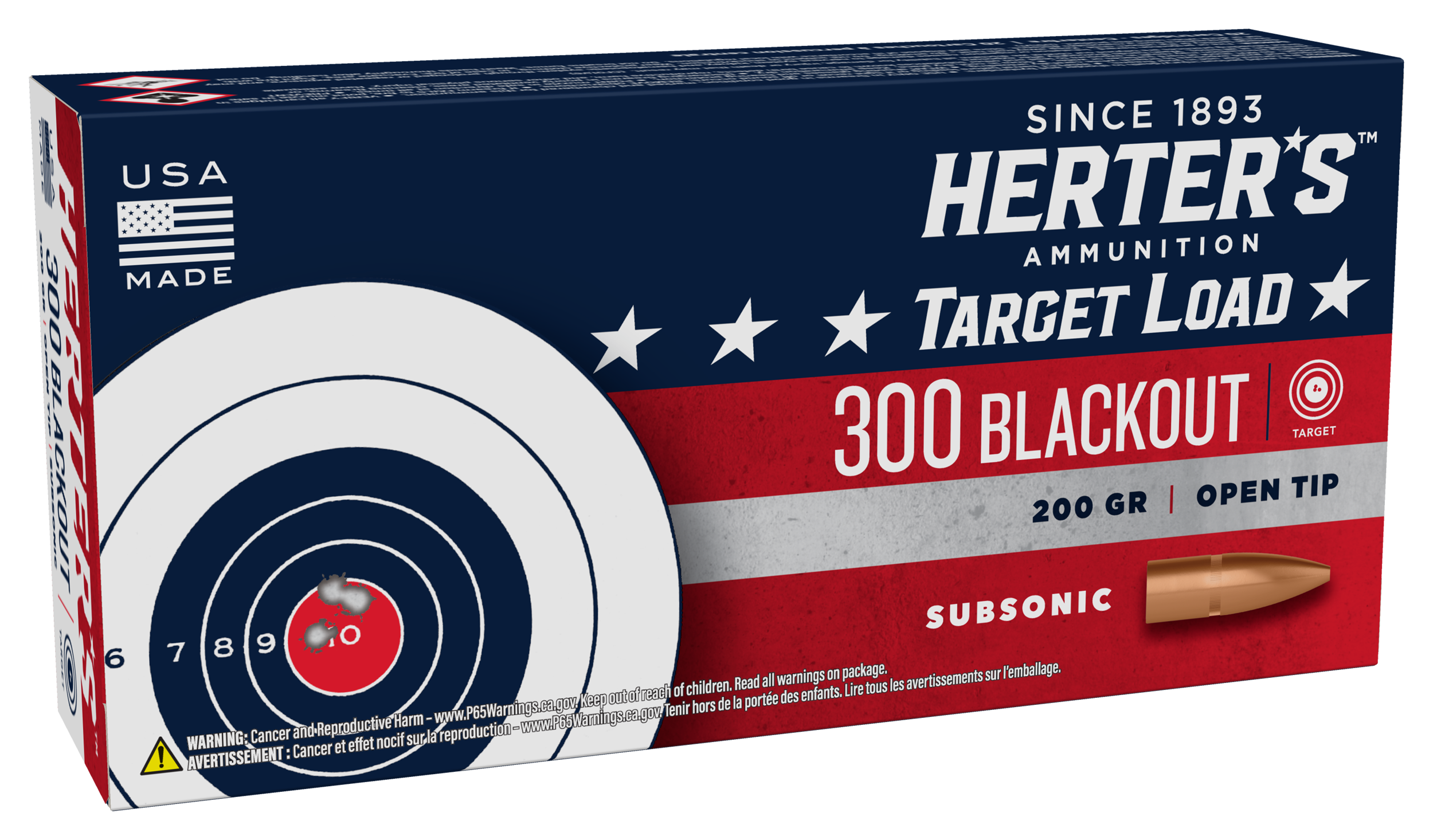 Herter's Target .300 AAC Blackout 200 Grain Centerfire Rifle Ammo ...